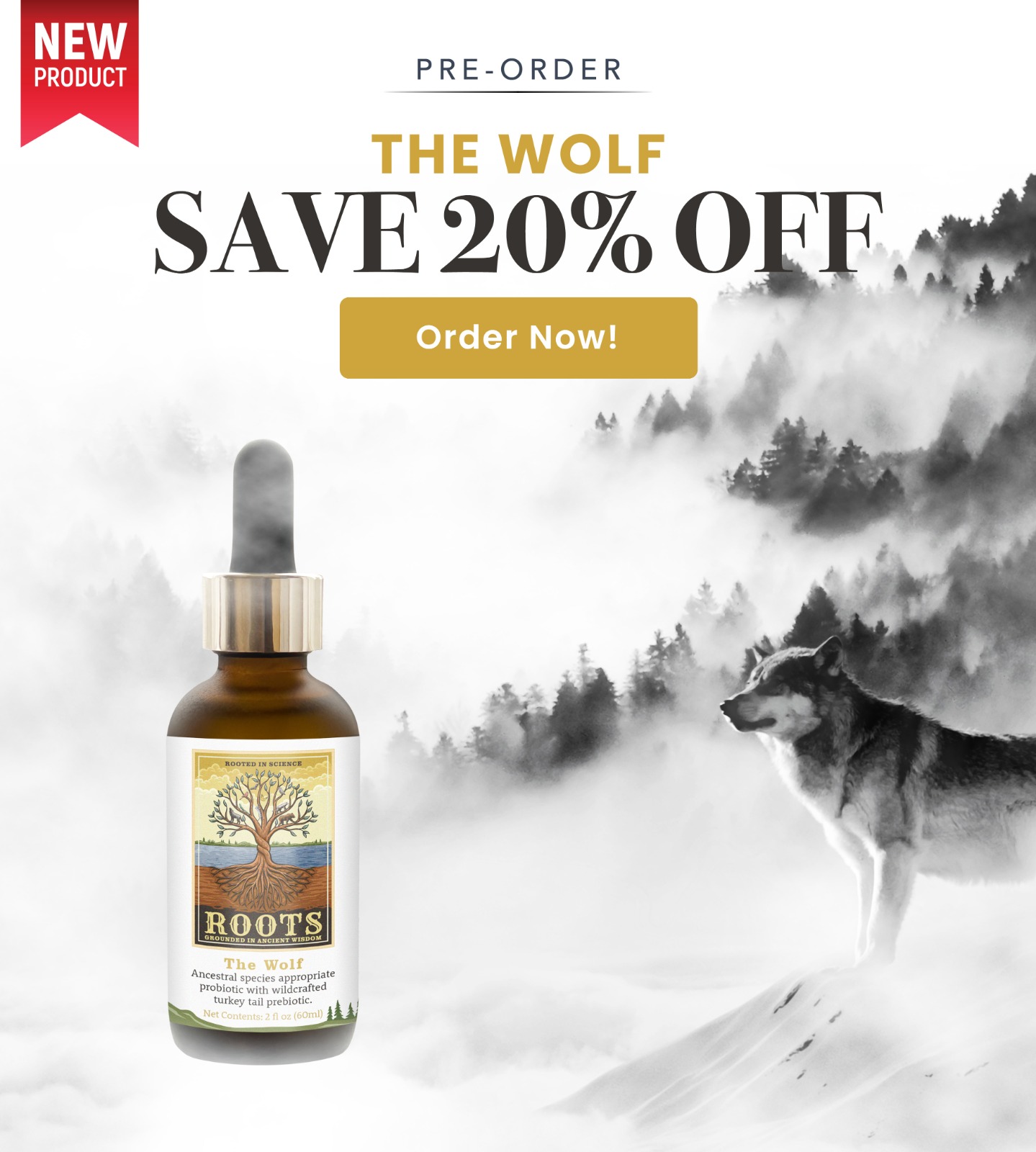 The Wolf | Species Appropriate Probiotic | PAWFF